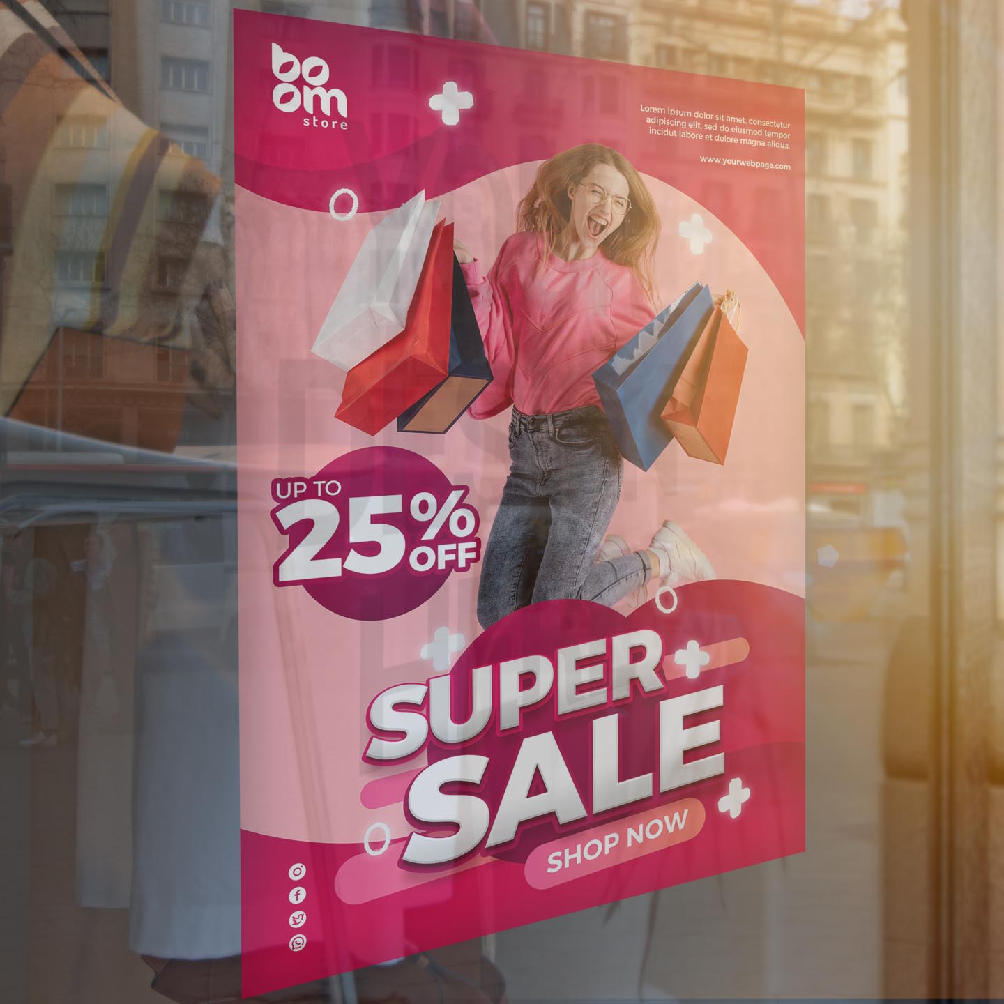 7 mil. Static Window Cling - Custom Window Clings Printing - 777Sign