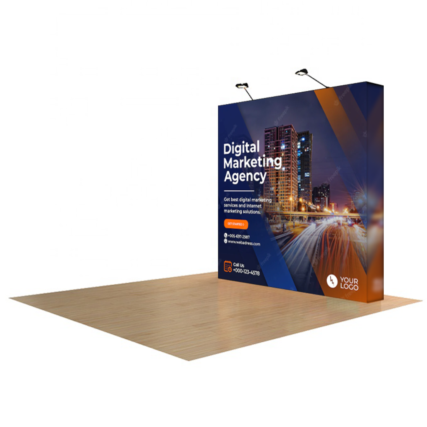 8ft Straight Velcro Fabric foldable stand (Hardware Only) 8ft Straight Velcro Fabric foldable stand (Hardware Only)